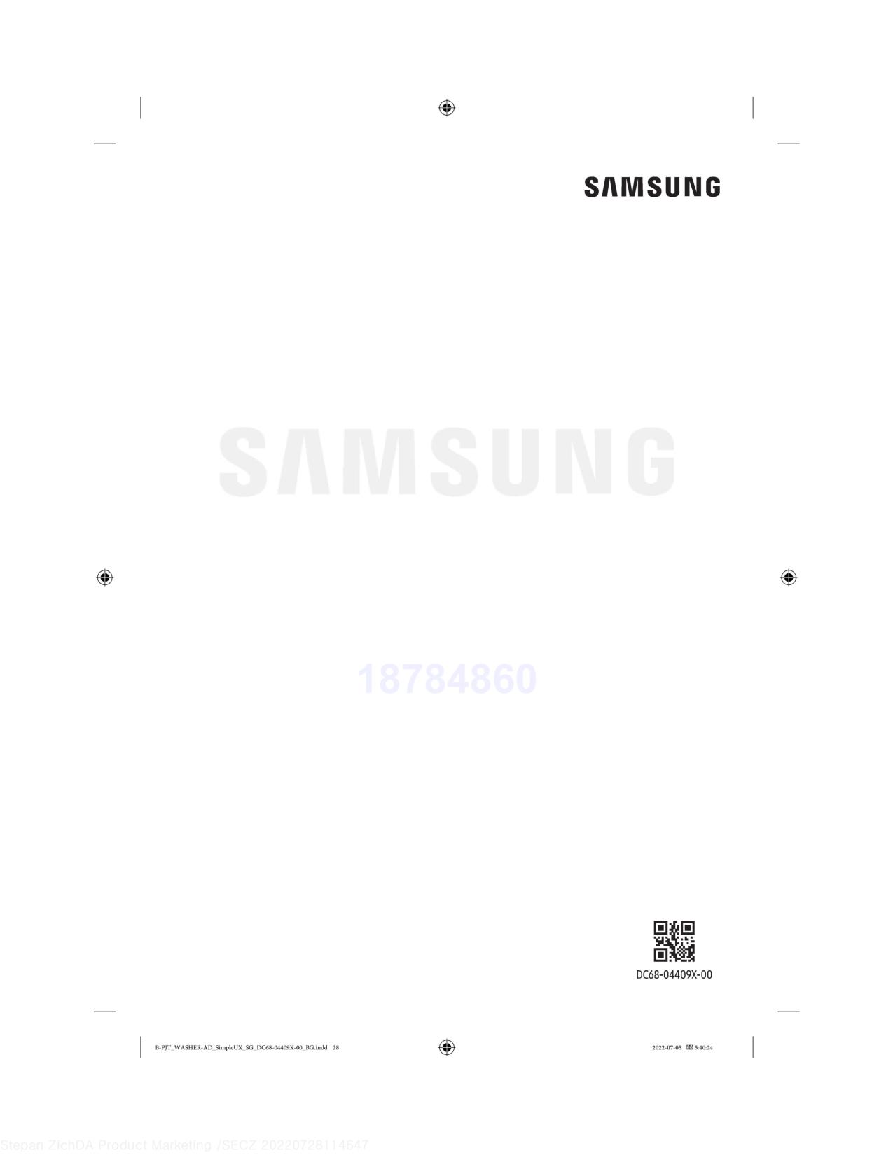 Návod k použití Samsung WW11BB744DGBS7 - Zbozi.cz