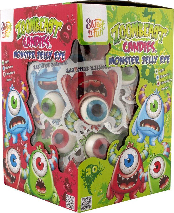 Sweet N’ Fun Zoombeast Candies Monster Jelly Eye 80x 7 g - Zbozi.cz