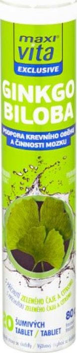 Maxi Vita Exclusive Ginkgo biloba 20 tbl. od 48 Kč - Zbozi.cz
