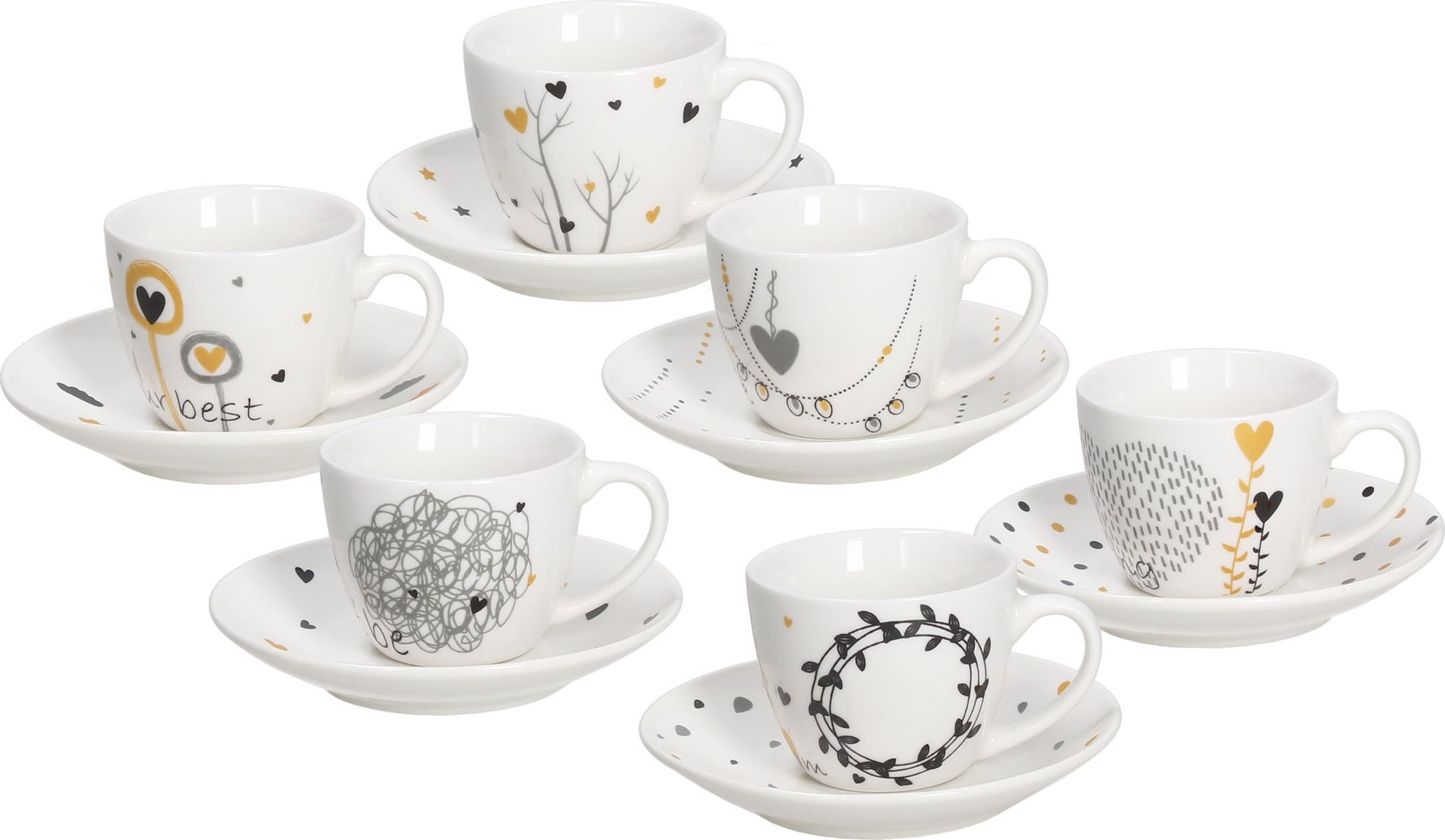 Tognana Porcellane Iris Goldy IR685345563 80 ml 6 ks od 639 Kč - Zbozi.cz