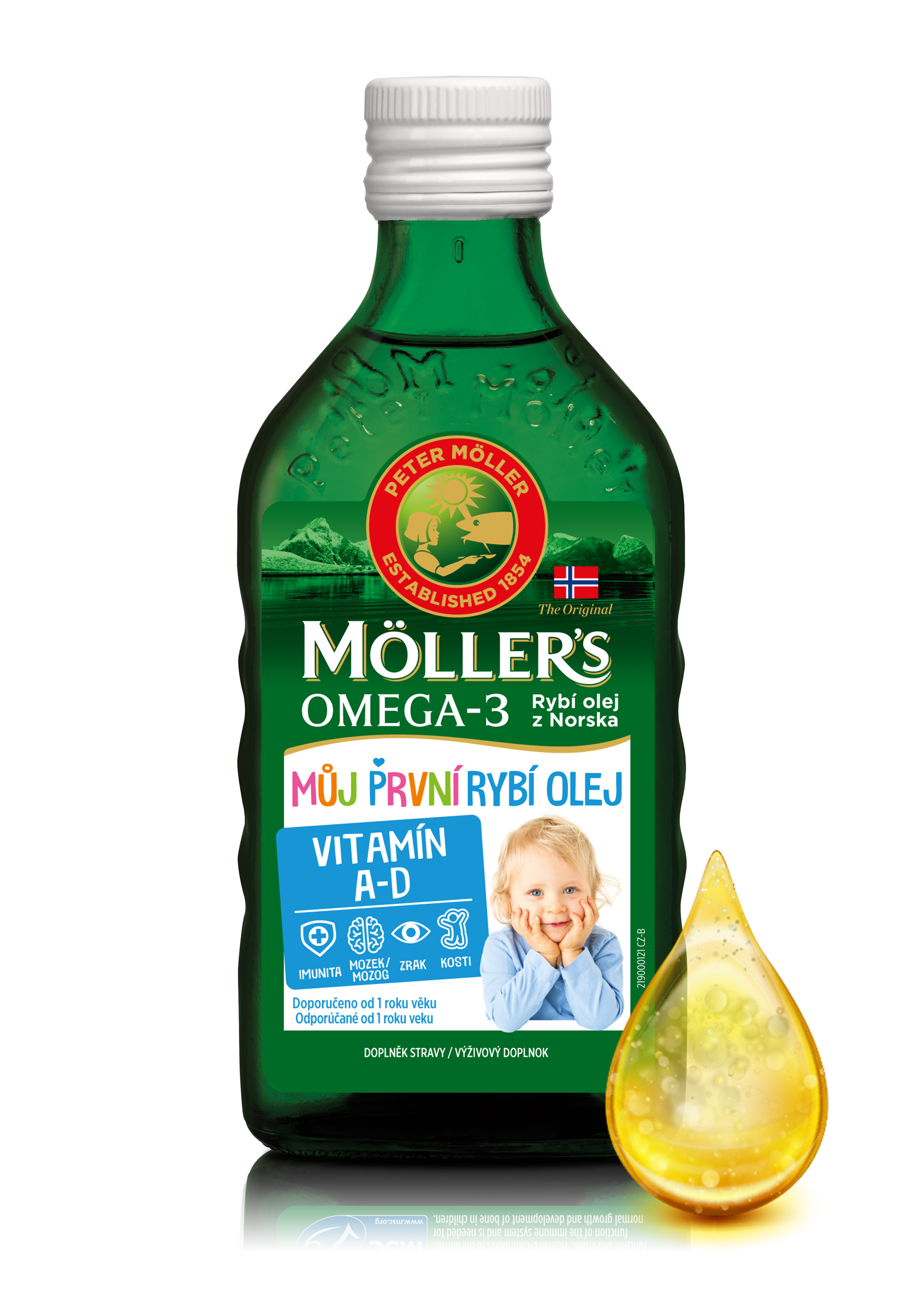 Möller's Omega 3 Můj první rybí olej 250 ml od 269 Kč - Zbozi.cz