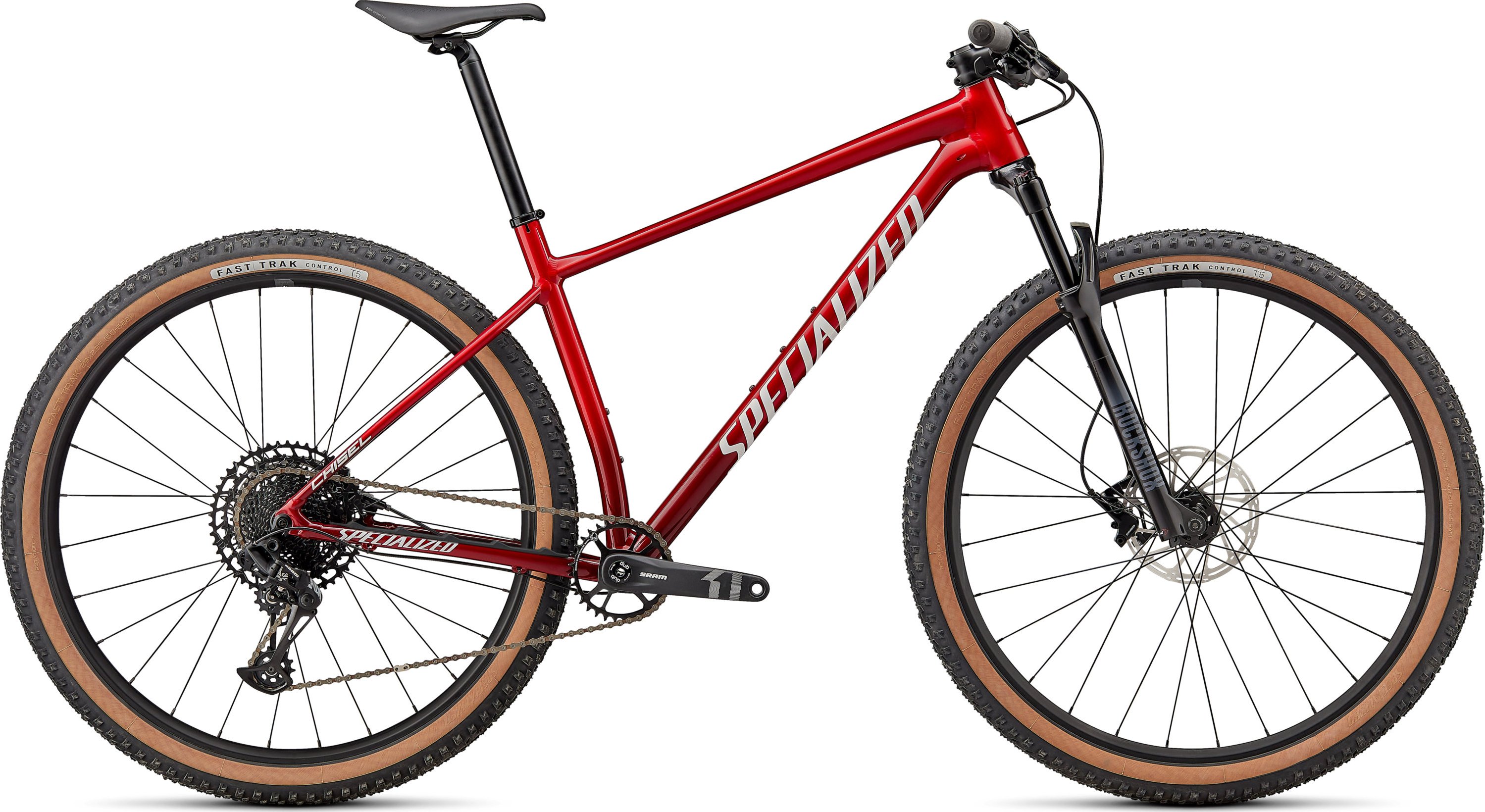 Specialized Chisel Hardtail Comp 29" Gloss Red Tint Fade Over Brushed ...