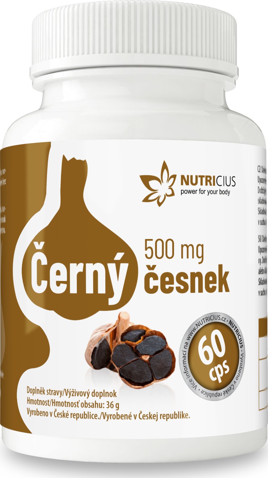 Nutricius Černý česnek 500 mg 60 cps. od 139 Kč - Zbozi.cz