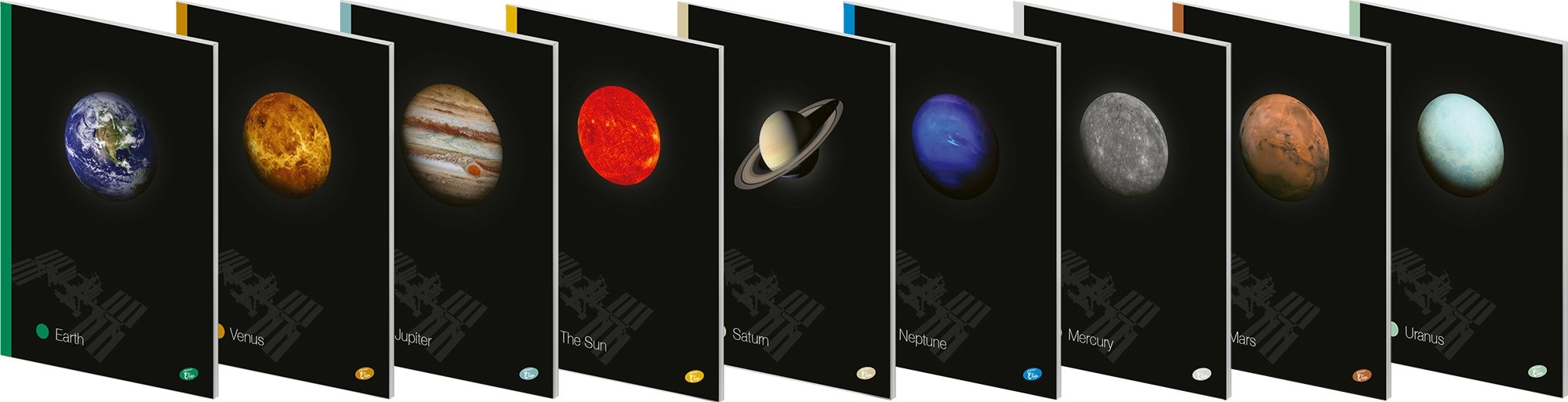 Elisa Notebook Sešit A4 444 40 listů linkovaný planety mix motivů od 27 ...