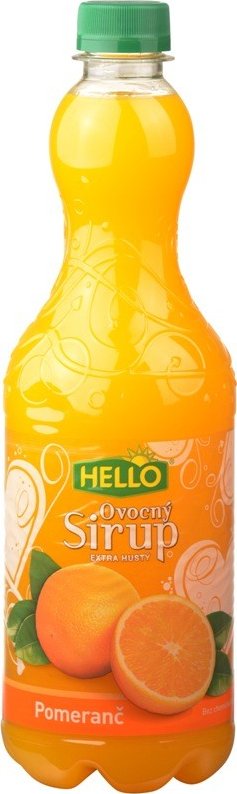 Hello Ovocný sirup Extra hustý pomeranč 700 ml od 70 Kč - Zbozi.cz