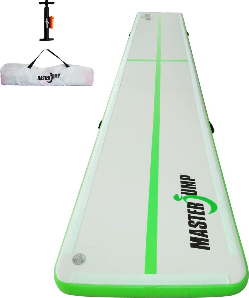 Masterjump Airtrack 600 x 100 x 10 cm, zelená od 5 990 Kč - Zbozi.cz