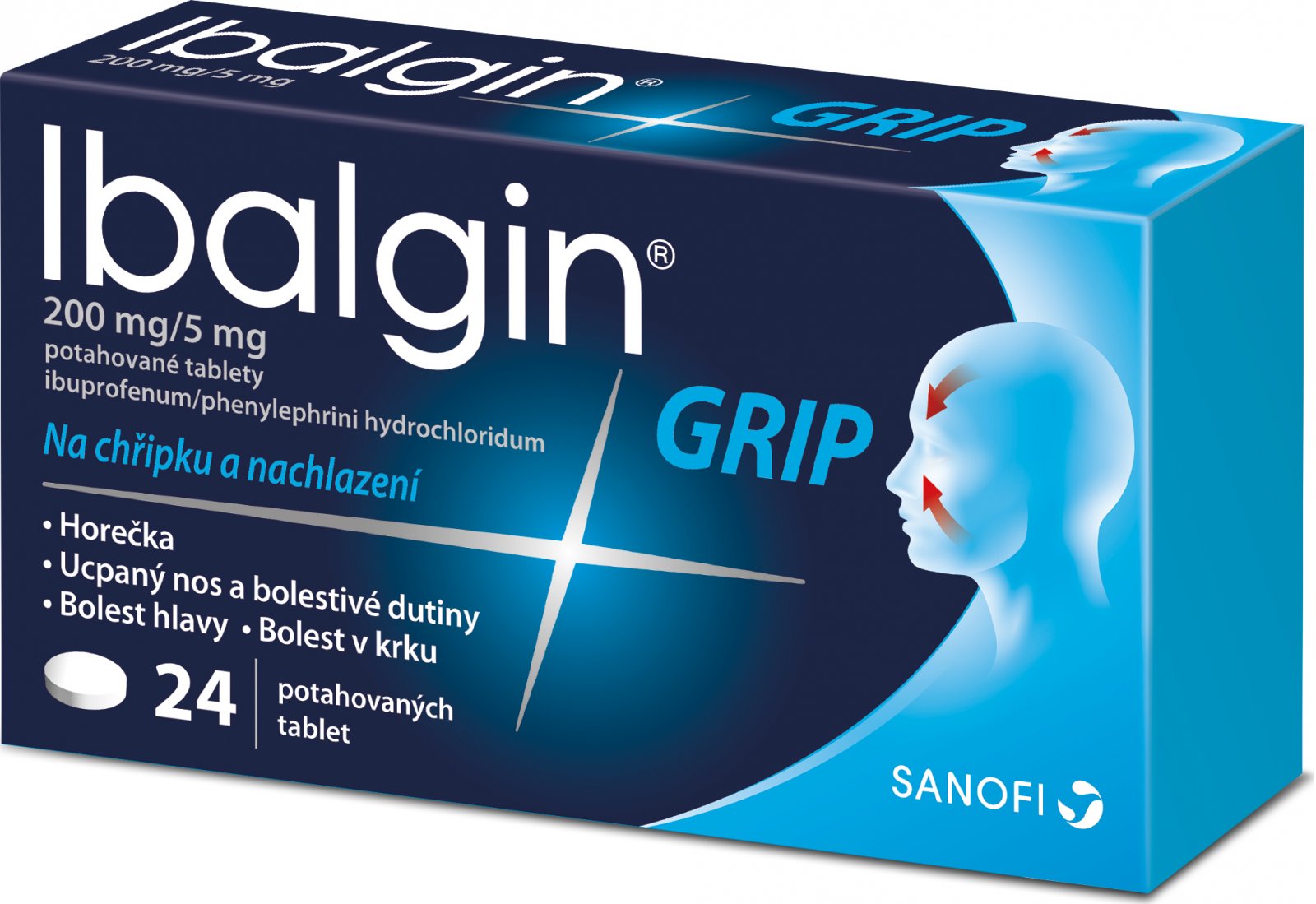 Ibalgin Grip 200 mg/5 mg 24 tbl. - Zbozi.cz