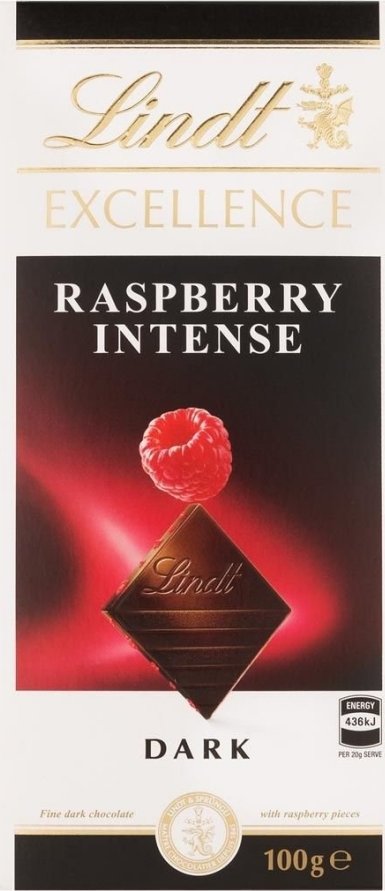 Lindt Excellence Raspberry Intense hořká 47 % 100 g od 65 Kč - Zbozi.cz