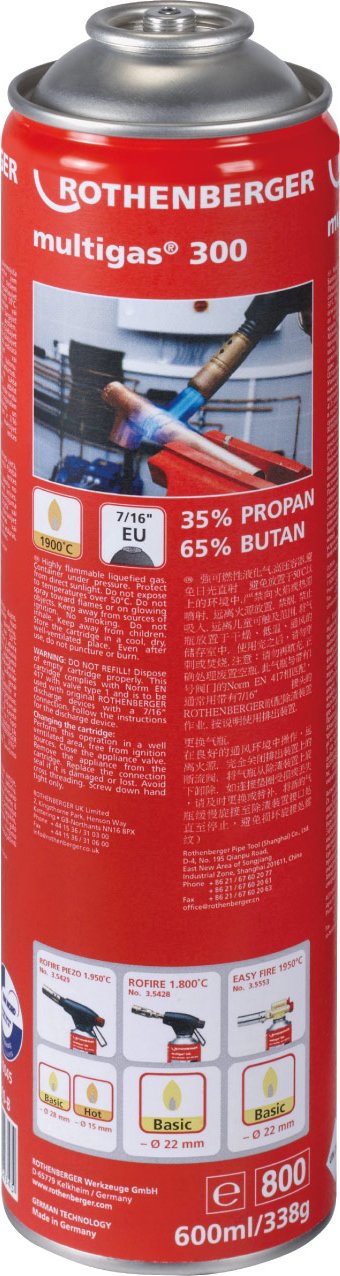 Rothenberger Multigas 300 035510-A 332 g od 149 Kč - Zbozi.cz