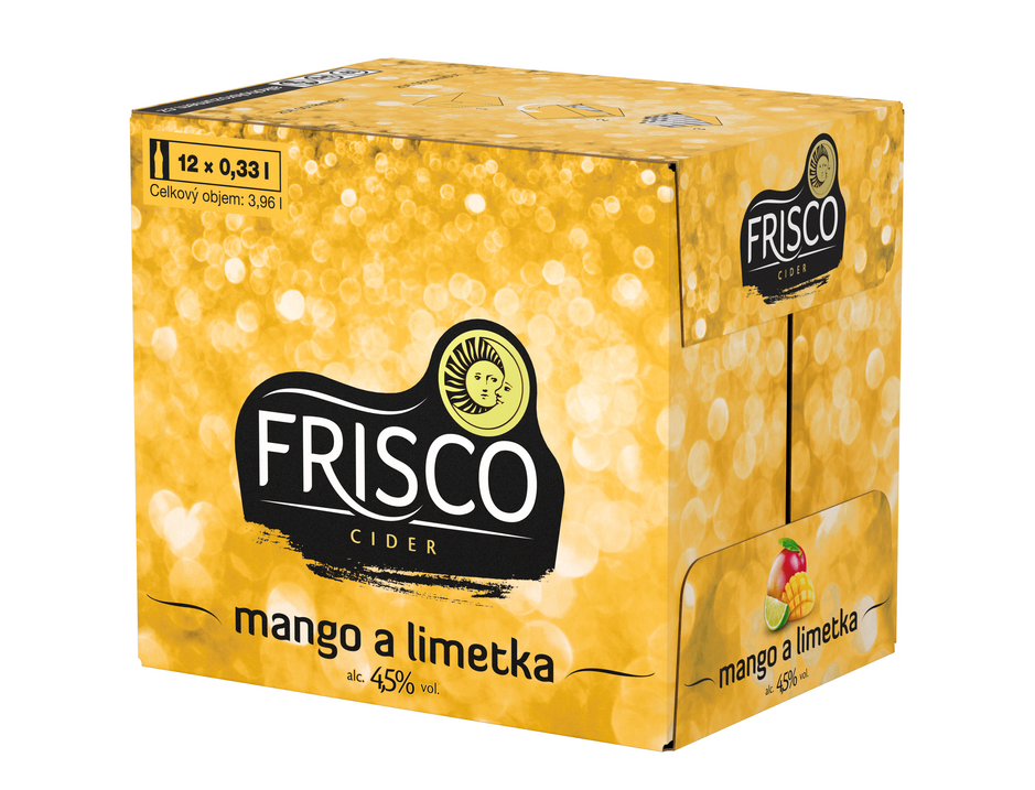 Frisco Cider mango a limetka sklo 4,5 % 12x 330 ml od 550 Kč - Zbozi.cz