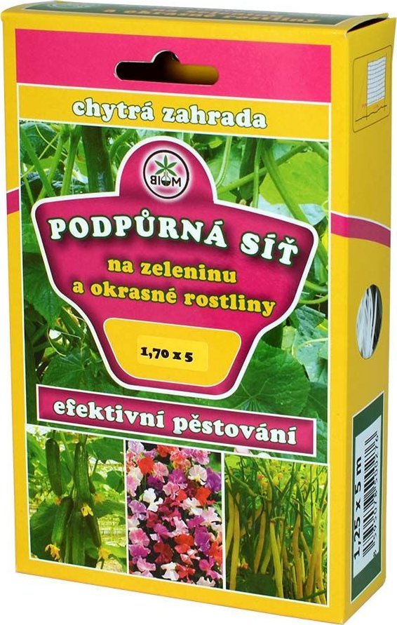 Recenze BIOM Podpůrná síť na zeleninu a okrasné rostliny 1,7 x 5 m ...