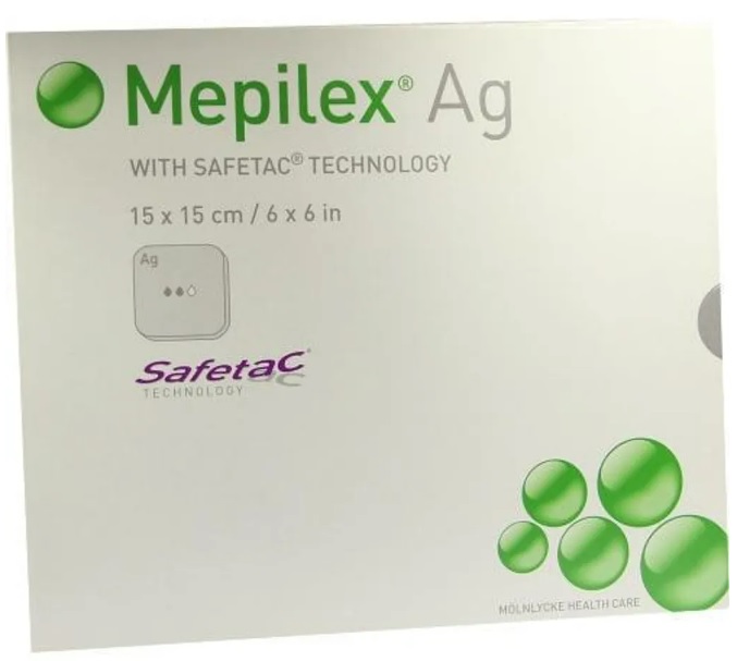 Molnlycke Mepilex Ag 15 x 15 cm 5 ks od 2 794 Kč - Zbozi.cz
