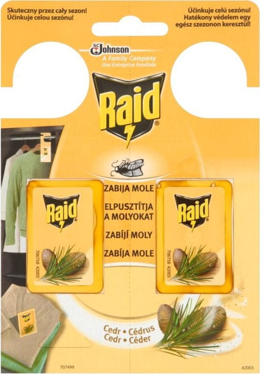 Sc Johnson Raid gel proti molům cedr 2x 3 g - Zbozi.cz