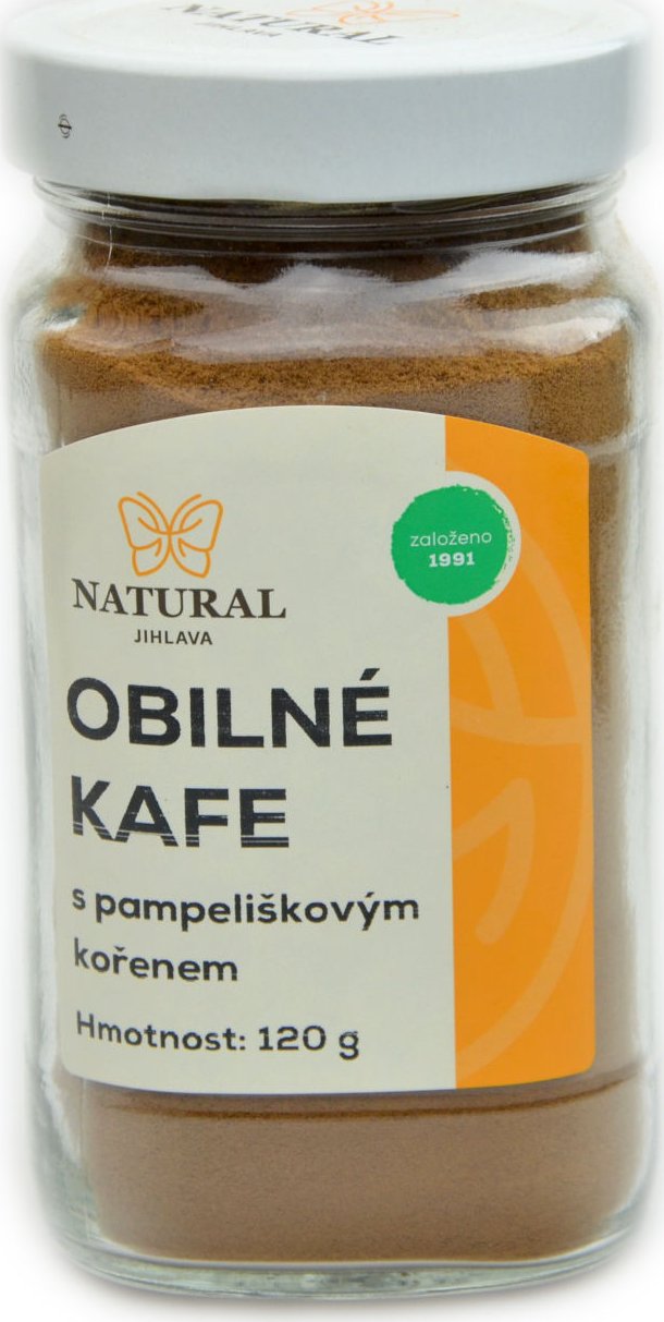 Natural Jihlava Obilné kafe s pampeliškovým kořenem 120 g - Zbozi.cz