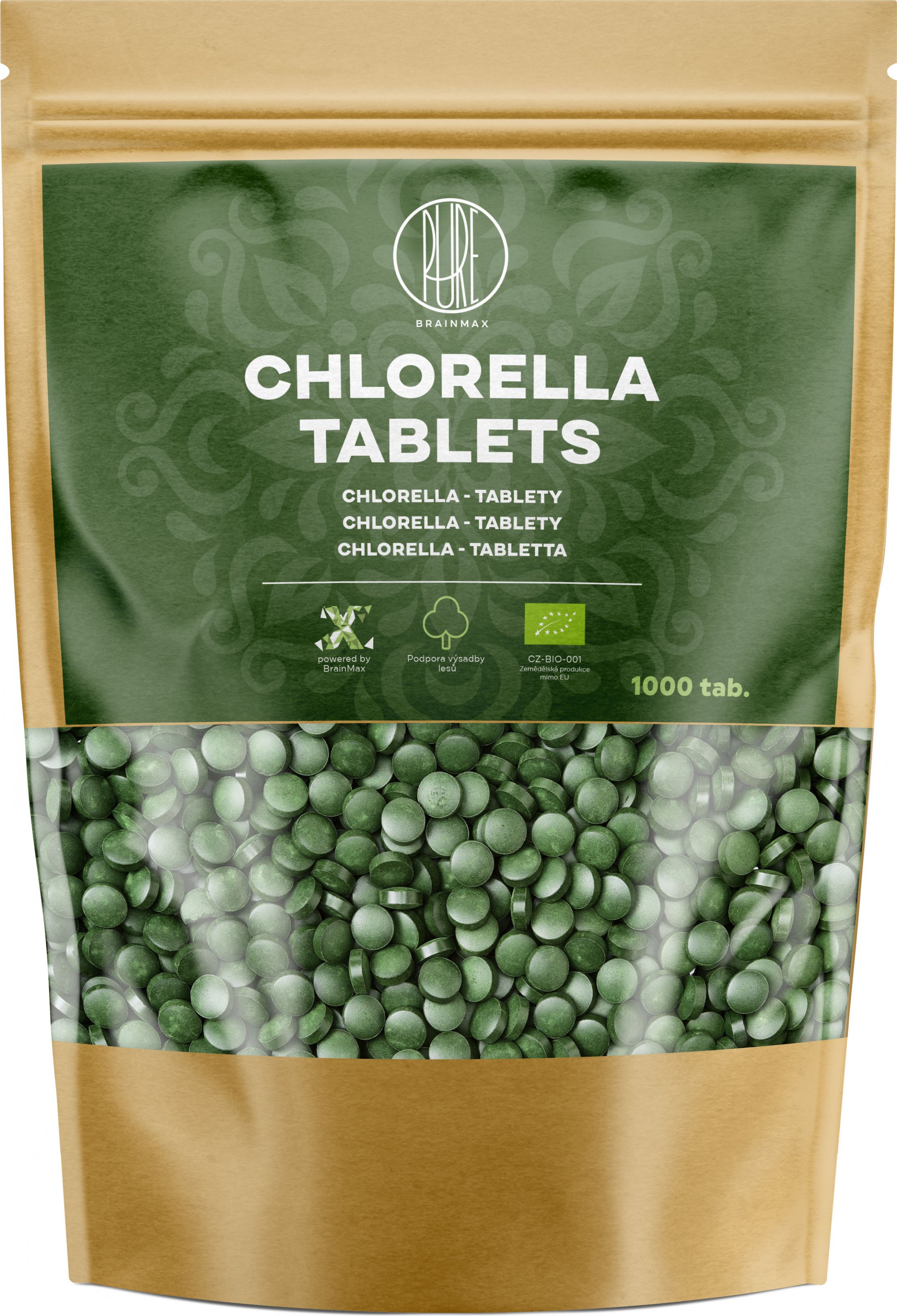 Recenze BrainMax Pure Chlorella Tablets BIO 1000 tbl. - Zbozi.cz