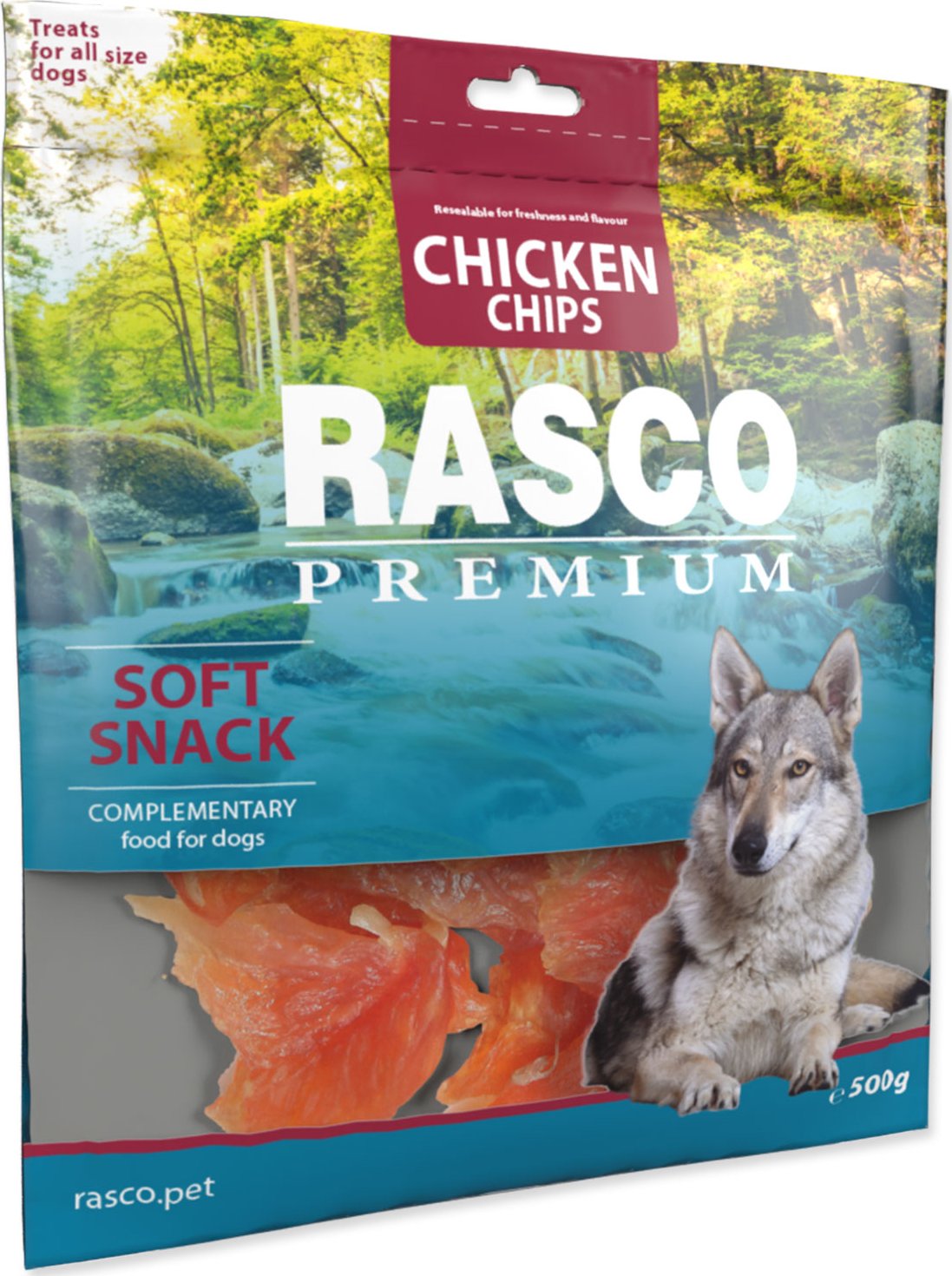 Rasco Premium Soft Snack Chicken Chips 500 g od 164 Kč - Zbozi.cz