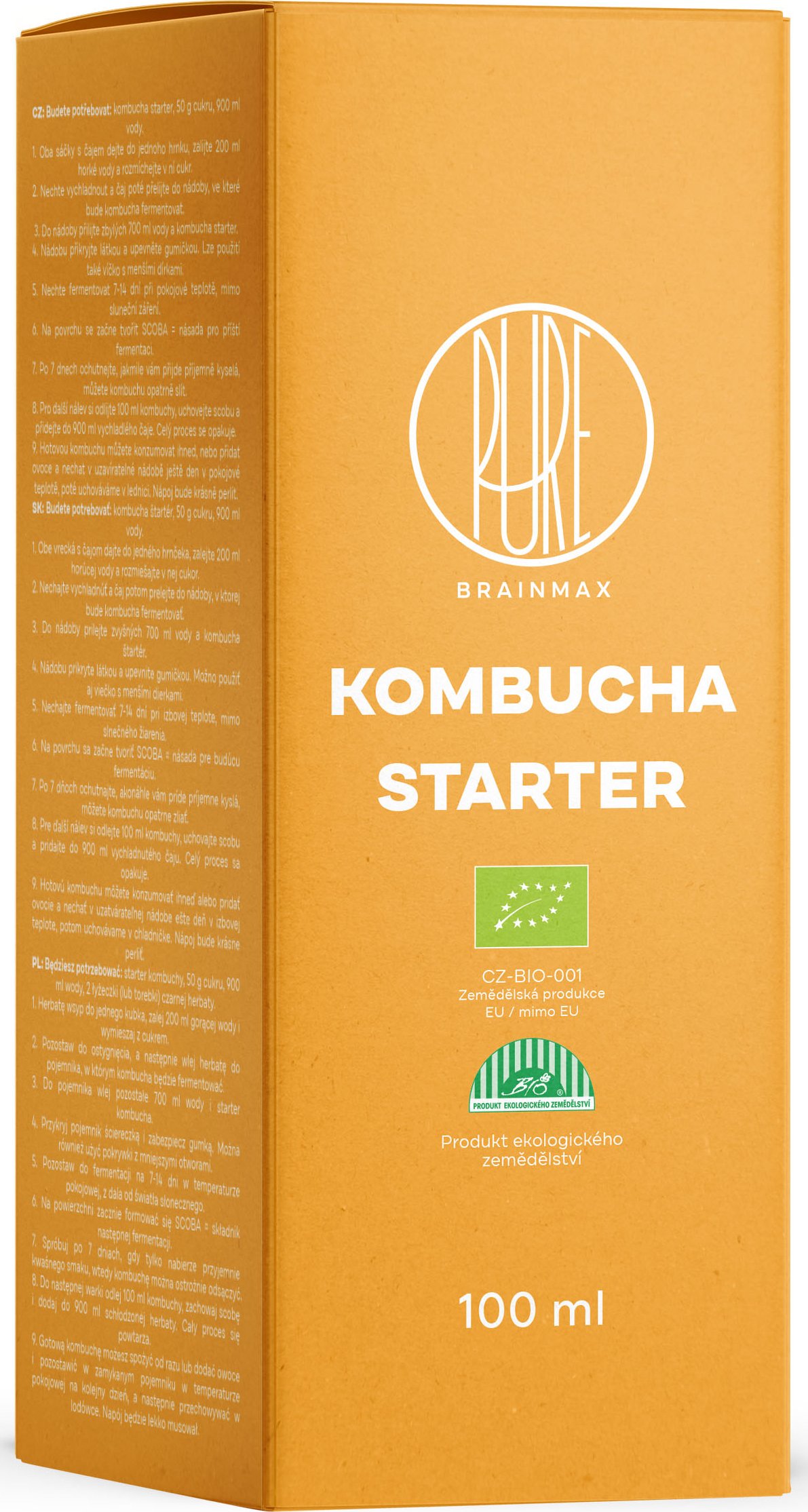 BrainMax Pure Kombucha Starter BIO 100 ml - Zbozi.cz