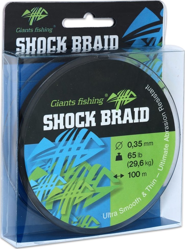 Giants Fishing Shock Braid černý, 0,35 mm/100 m od 224 Kč - Zbozi.cz