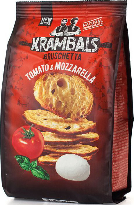 Krambals Bruschetta mozzarella & rajčata 70 g od 29 Kč - Zbozi.cz