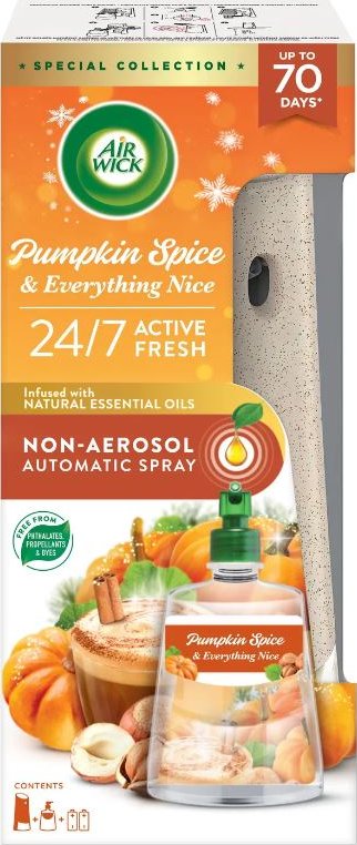 Air Wick Active Fresh Automatic komplet 228 ml dýně a podzimní koření od 159 Kč - Zbozi.cz