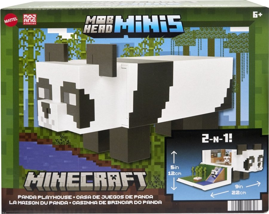 Recenze Mattel Minecraft HLL25 Mini Mob Head Panda Play Set - Zbozi.cz