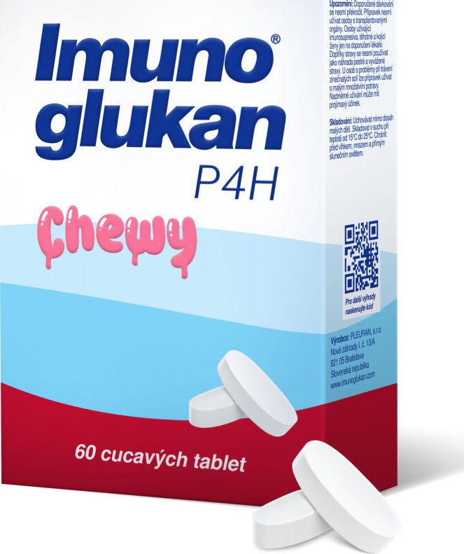 Pleuran Imunoglukan P4H Chewy 60 cucací tbl. od 331 Kč - Zbozi.cz