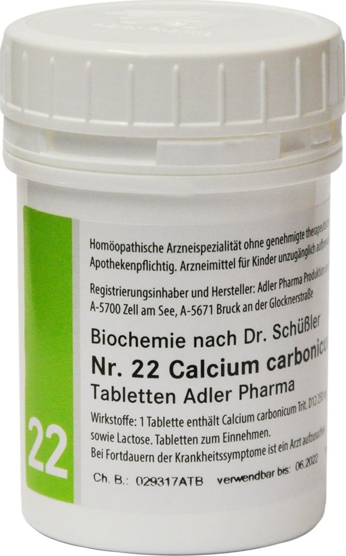 Adler Pharma Nr. 22 Calcium Carbonicum D12 400 tbl. od 379 Kč - Zbozi.cz
