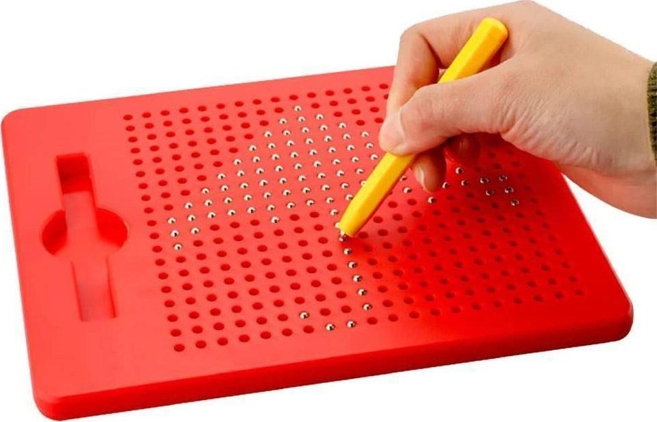 Magnetická tabulka velká 31,5 x 25,5 x 1,2 cm s perem červená - Zbozi.cz