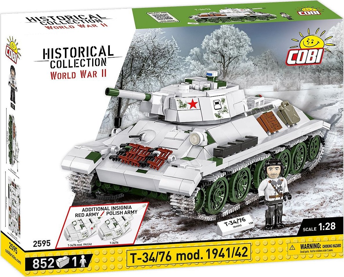 COBI World War II 2595 Ruský střední tank T-34/76 1941/42 od 1 899 Kč ...