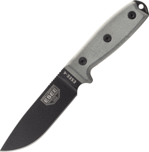 ESEE Model 4 Plain Edge 4P-KO černý/šedý - Zbozi.cz
