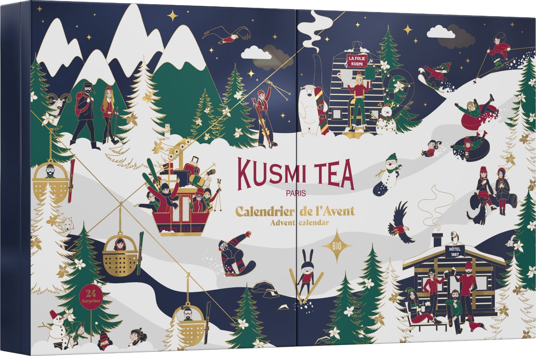 Kusmi Tea Adventní čajový kalendář s infuzérem a džemem 2024 - Zbozi.cz