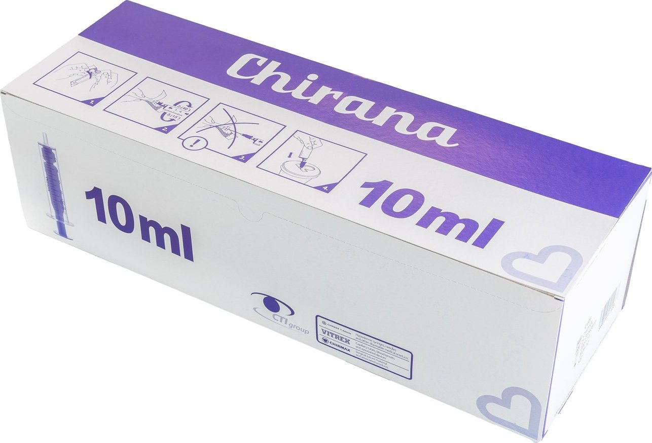 CHIRANA T.Injecta Injekční stříkačka sterilní jednorázová 10 ml 100 ks od 169 Kč - Zbozi.cz