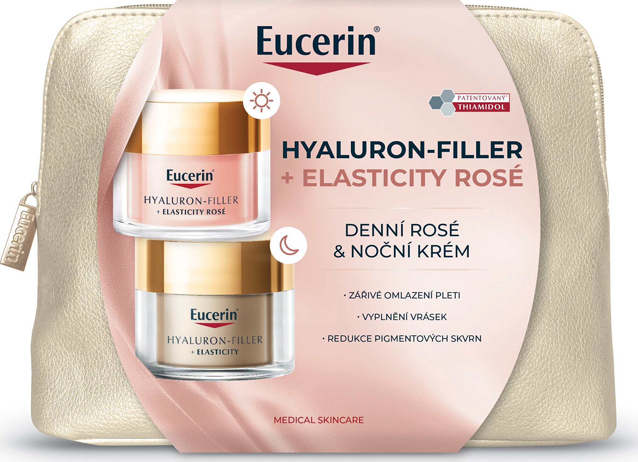 Eucerin Hyaluron-Filler + Elasticity Rosé vánoční sada 2024 - Zbozi.cz