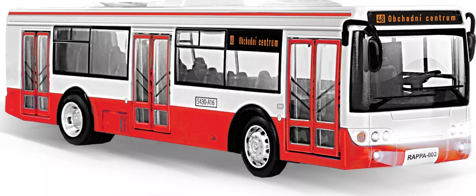 Rappa Autobus hlásící zastávky česky 28 cm červený od 308 Kč - Zbozi.cz