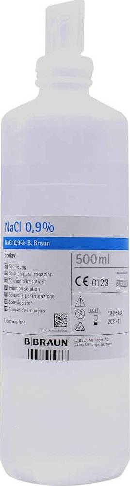 B. Braun Fyziologický roztok NaCl 0,9 % 500 ml od 107 Kč - Zbozi.cz
