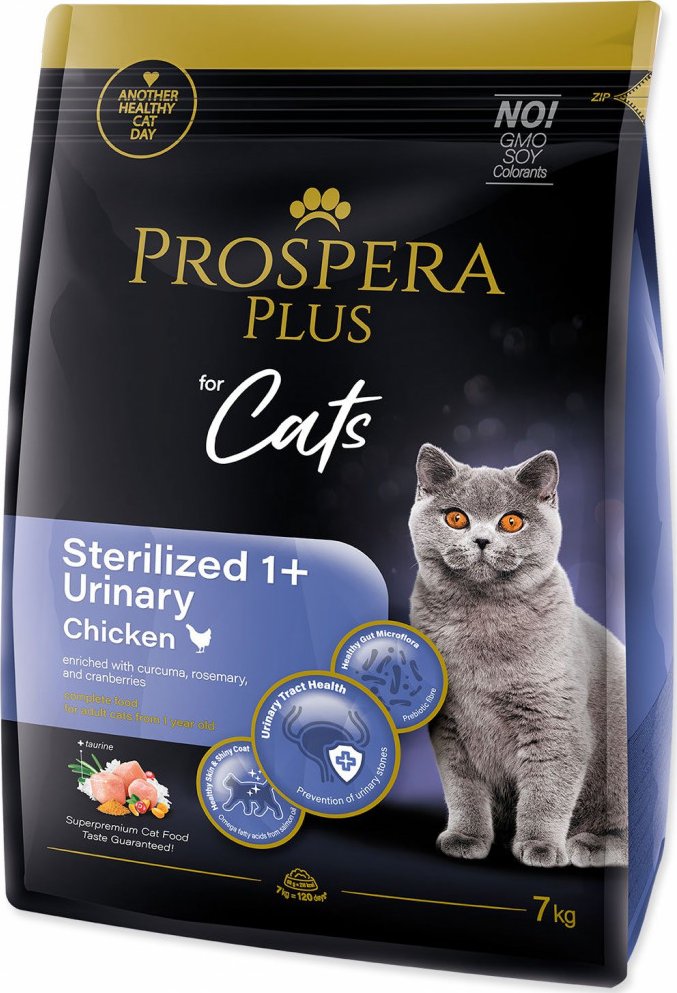 Prospera Plus Cat Adult Sterilized/Urinary Chicken 7 kg od 598 Kč ...