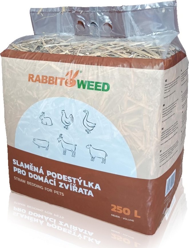 Rabbit Weed Podestýlka slaměná pro domácí zvířata 250 l od 155 Kč ...