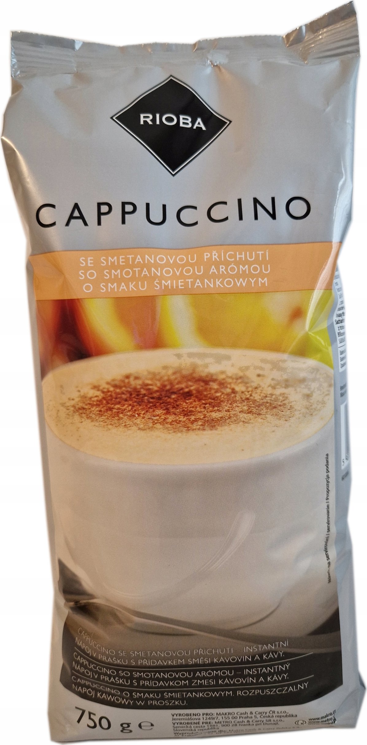 Rioba Cappuccino se smetanovou příchutí instantní, 750 g od 129 Kč ...