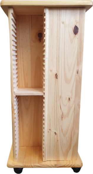 Stojan na CD/DVD masiv borovice 34 x 34 x 73 cm přírodní od 1 490 Kč ...