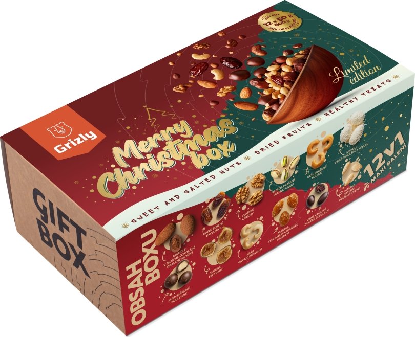 Grizly Merry Christmas box 600 g - Zbozi.cz