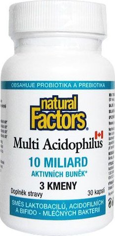 Natural Factors Multi Acidophilus 30 cps. od 313 Kč - Zbozi.cz