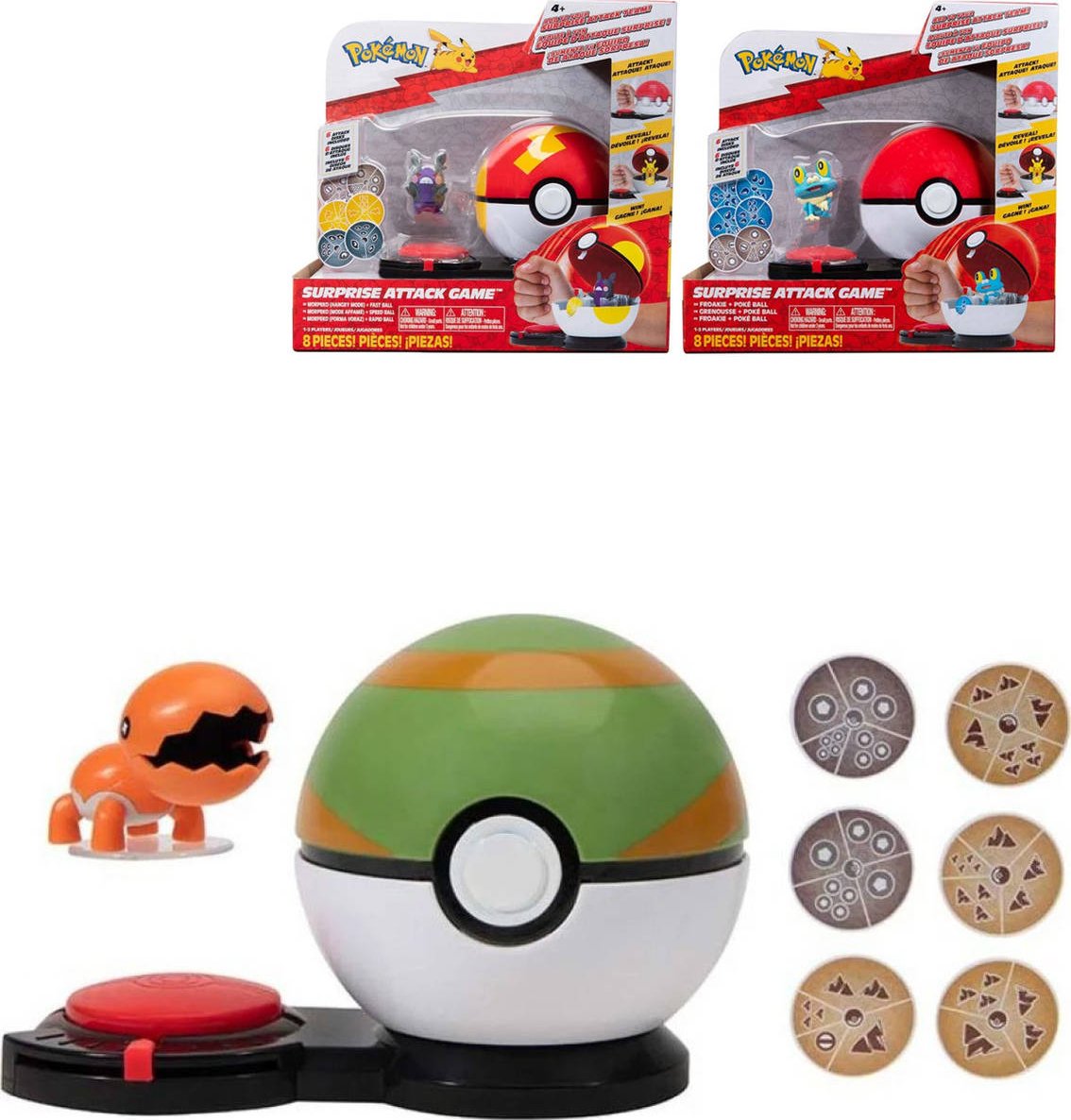 Pokémon Surprise Attack Game Single-Packs 8 ks mix druhů od 453 Kč ...