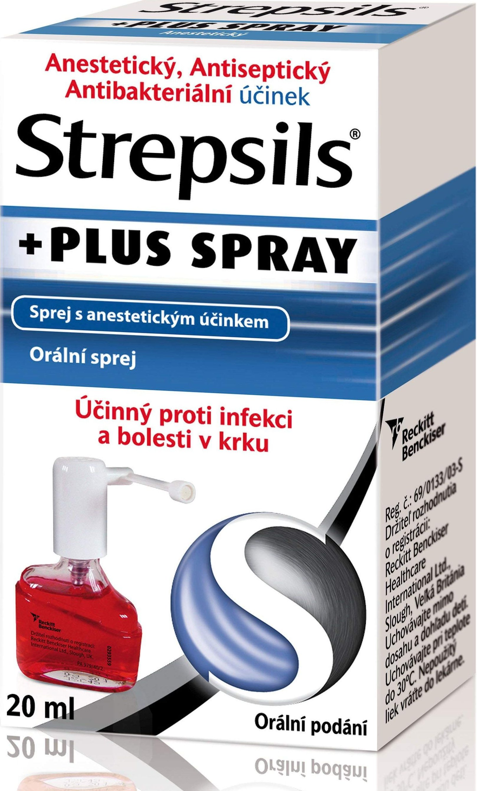 Reckitt Benckiser Strepsils Plus Spray 20 ml od 188 Kč - Zbozi.cz
