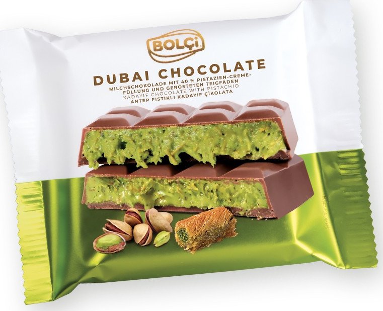 Recenze Bolçi Dubajská mléčná čokoláda s pistáciemi a kadayif - Zbozi.cz