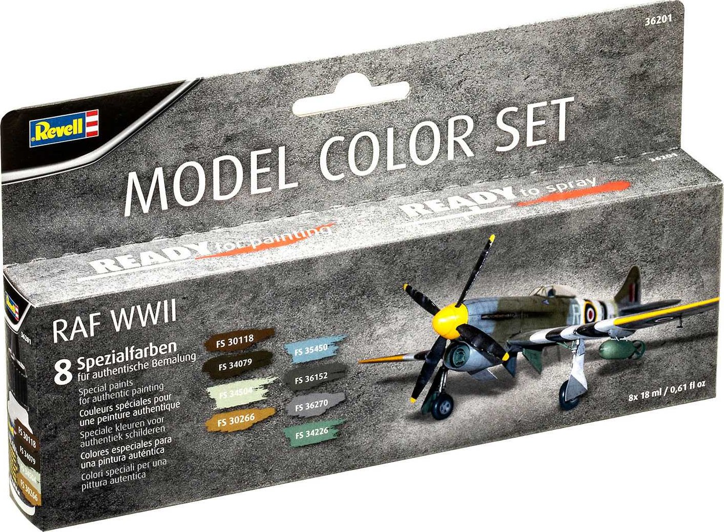 Revell Aqua Color 36201 RAF WWII 8x 18 ml od 642 Kč - Zbozi.cz