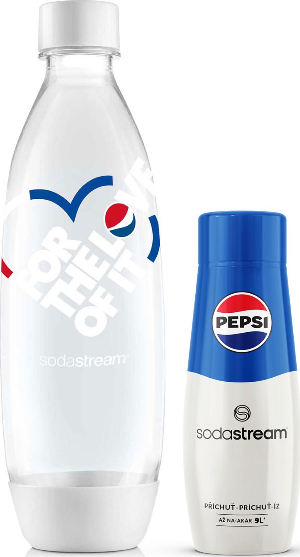 SodaStream Lahev Fuse Pepsi Love bílá 1 l + příchuť Pepsi 440 ml od 775 ...