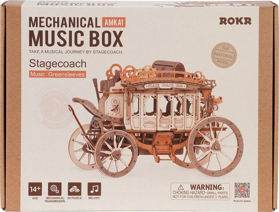 RoboTime Stagecoach Mechanical Music Box 199 dílků od 764 Kč - Zbozi.cz