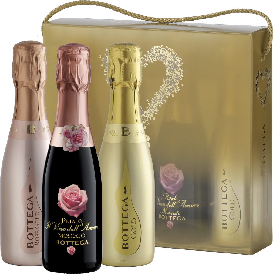 Bottega Set Mini 2x Gold + Rose Gold + Petalo 4x 0,2 l dárkové balení od 543 Kč - Zbozi.cz