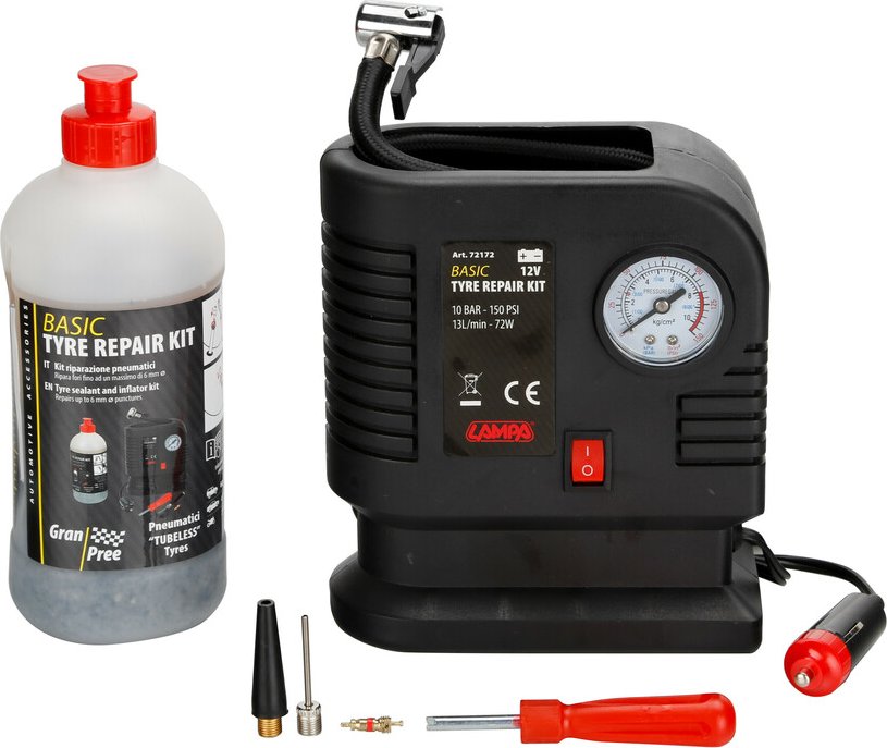 Lampa Gran Pree 72172 opravná sada pneu s kompresorem od 688 Kč - Zbozi.cz