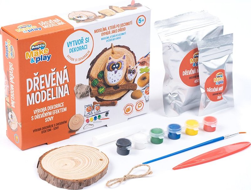 Mac Toys Modelo Make & Play dřevěná modelína sovy od 138 Kč - Zbozi.cz